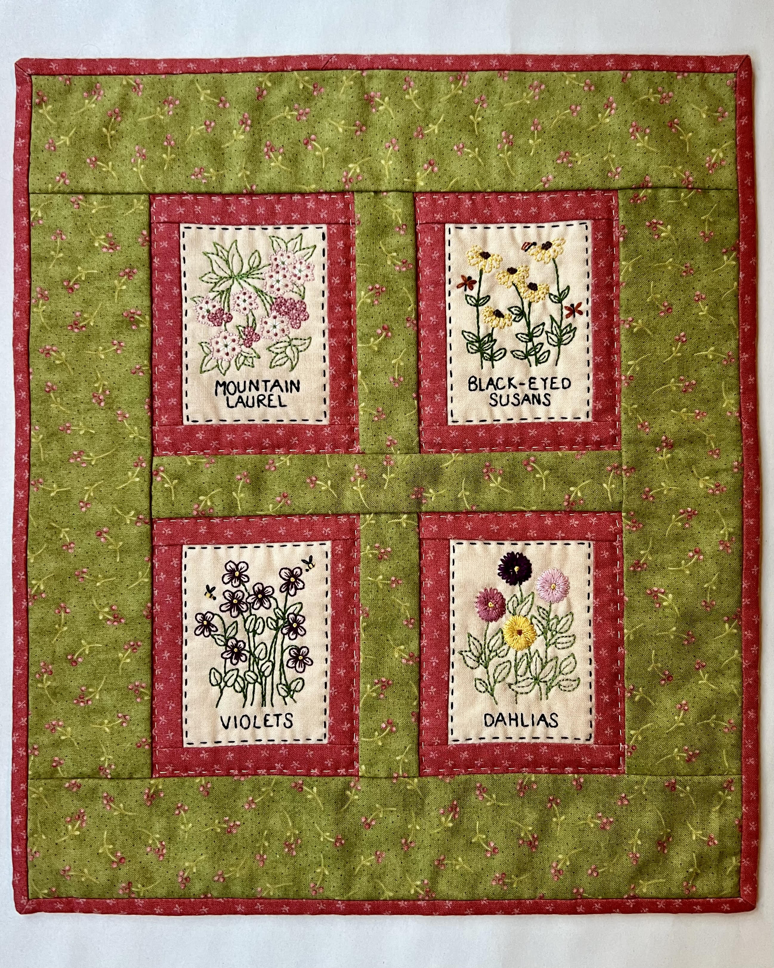 Wildflower Sampler - Finished Sample – Blueberry Backroads