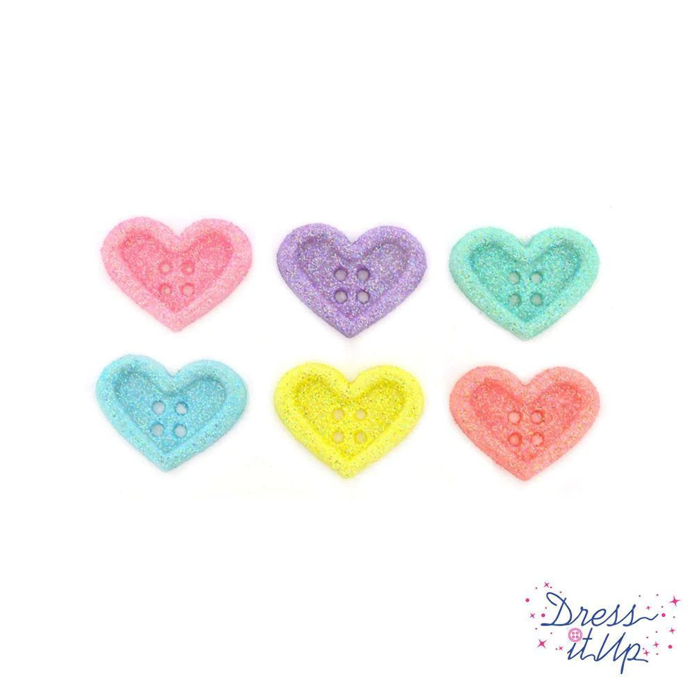 Button #10523 - Candy Hearts – Blueberry Backroads