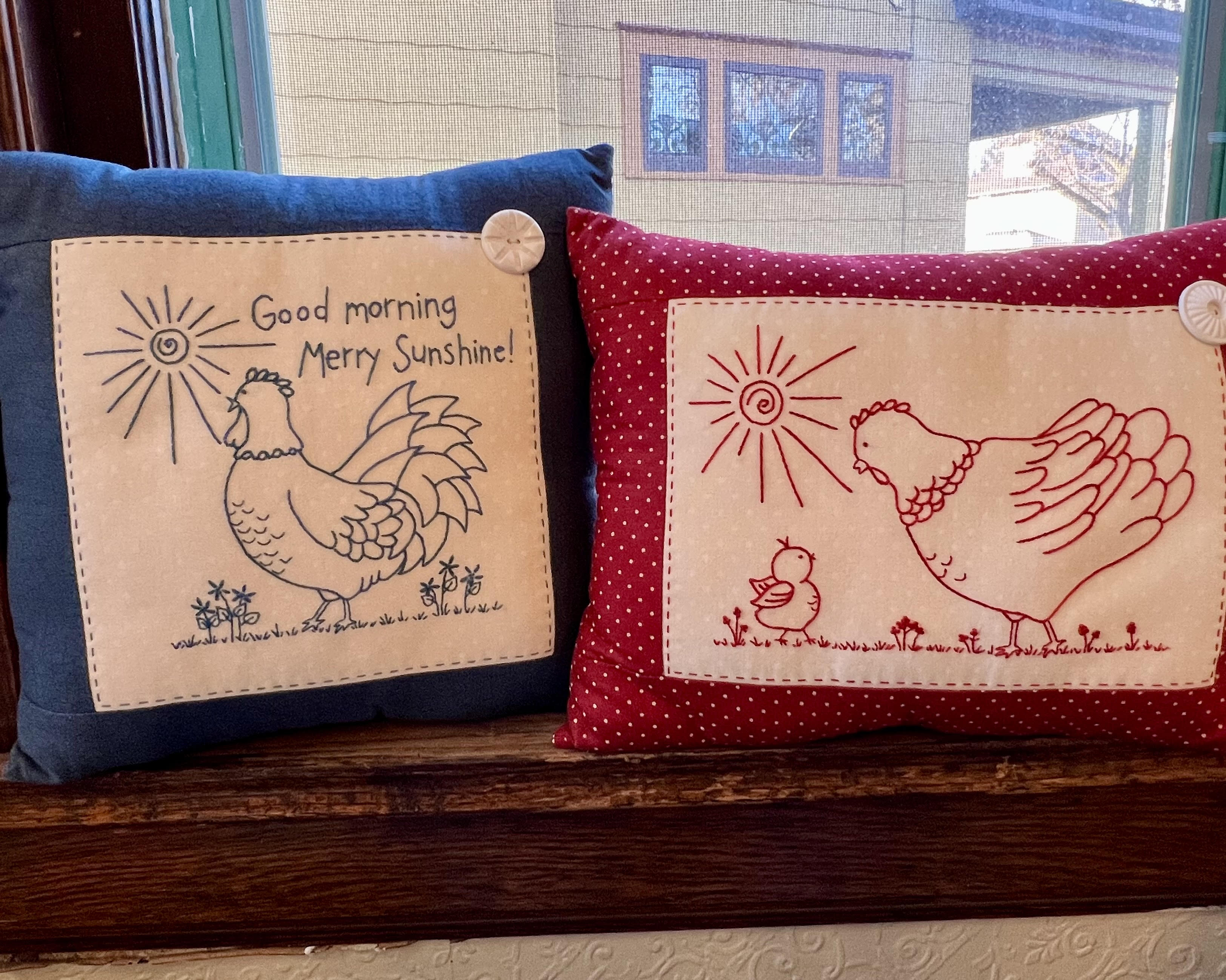 Early Riser Pillows - Finished Samples – Blueberry Backroads