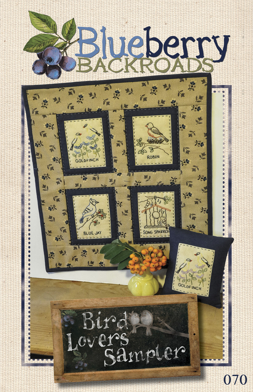Pattern #070 - Bird Lovers Sampler – Blueberry Backroads