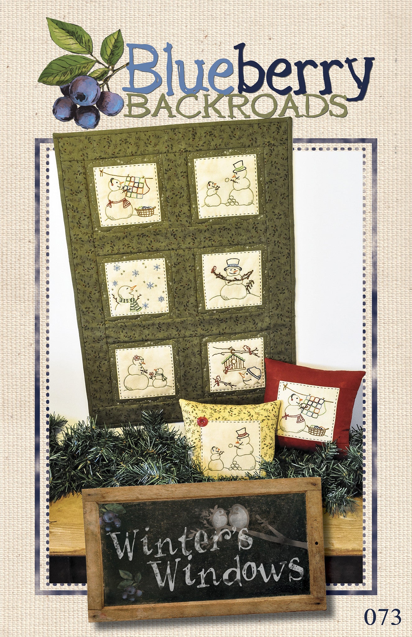 Pattern #073 - Winter's Windows – Blueberry Backroads