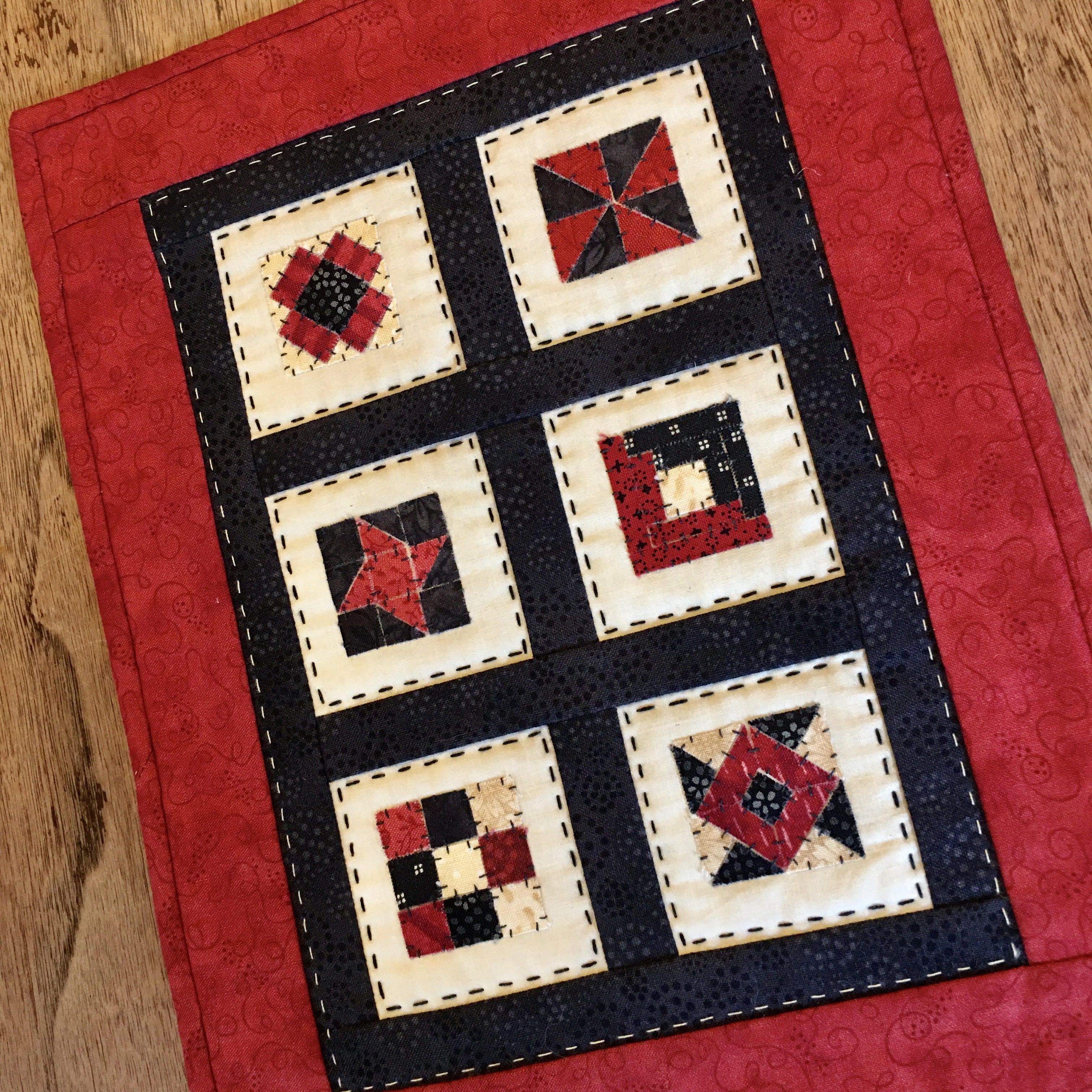 Pattern #025 - Tiny Blocks Sampler – Blueberry Backroads