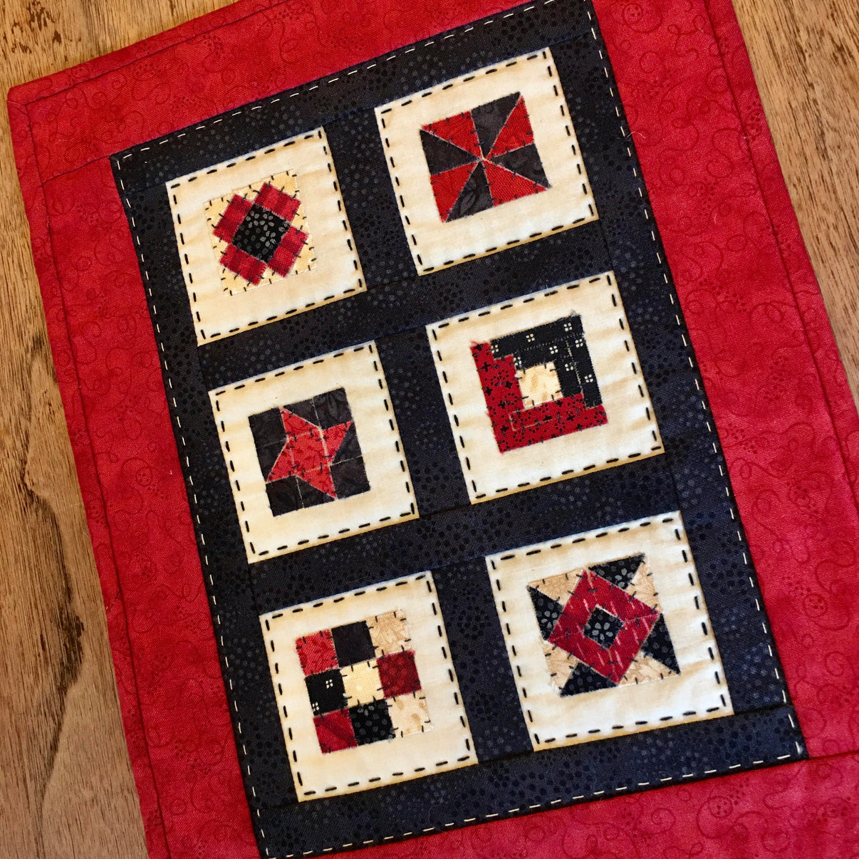 Pattern #025 - Tiny Blocks Sampler – Blueberry Backroads